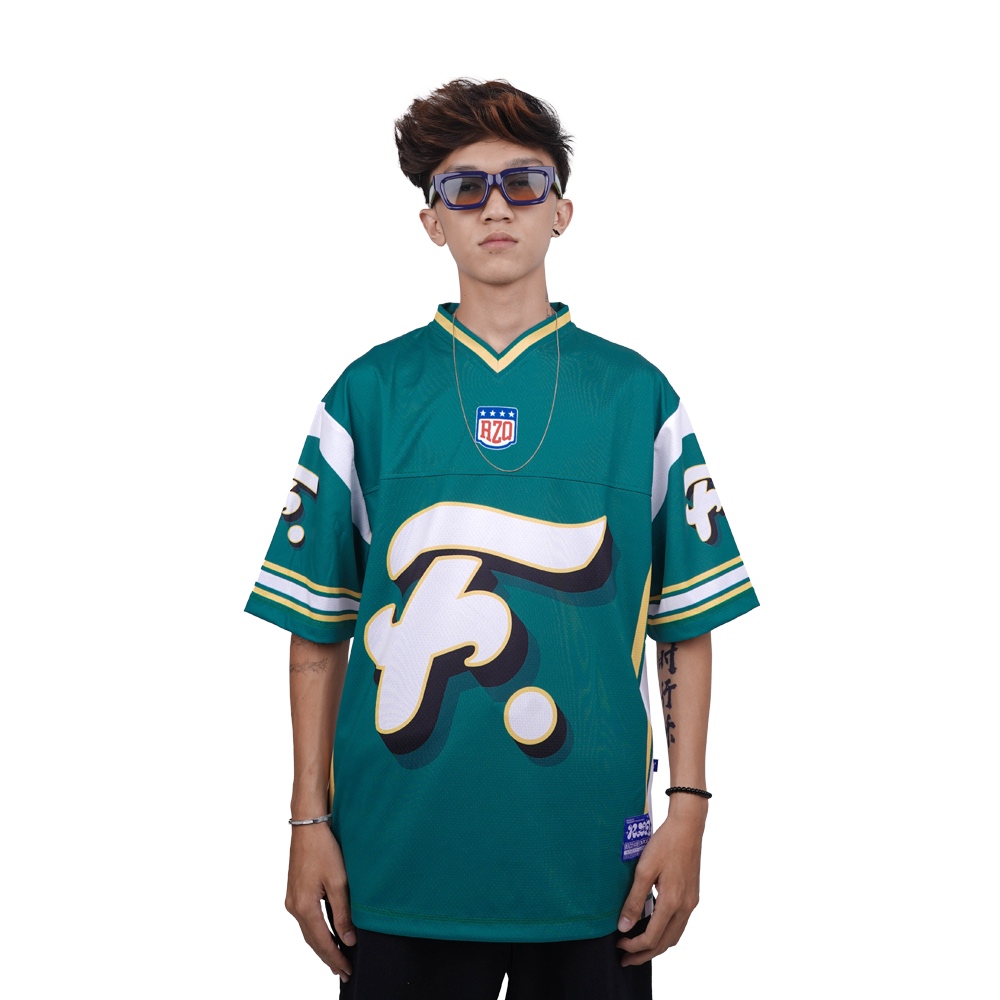 Jual RZQ / F / ALPHABET SERIES / Jersey / Oversize / Streetwear / Retro ...