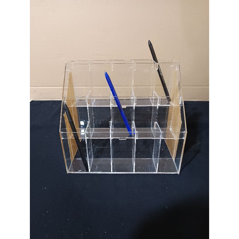 Jual Tempat pulpen akrilik | Tempat bolpoint meja kantor | Tempat ...