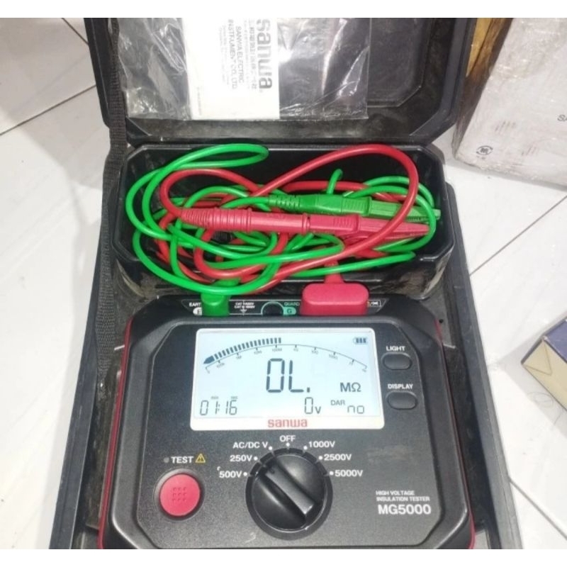 Jual Sanwa MG5000 High Voltage Digital Type Insulation TesterHigh ...