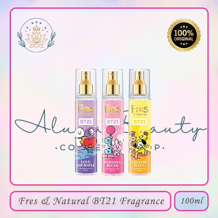 Jual Fres and Natural 100ml Spray Cologne BT21 Collection Love Yourself ...
