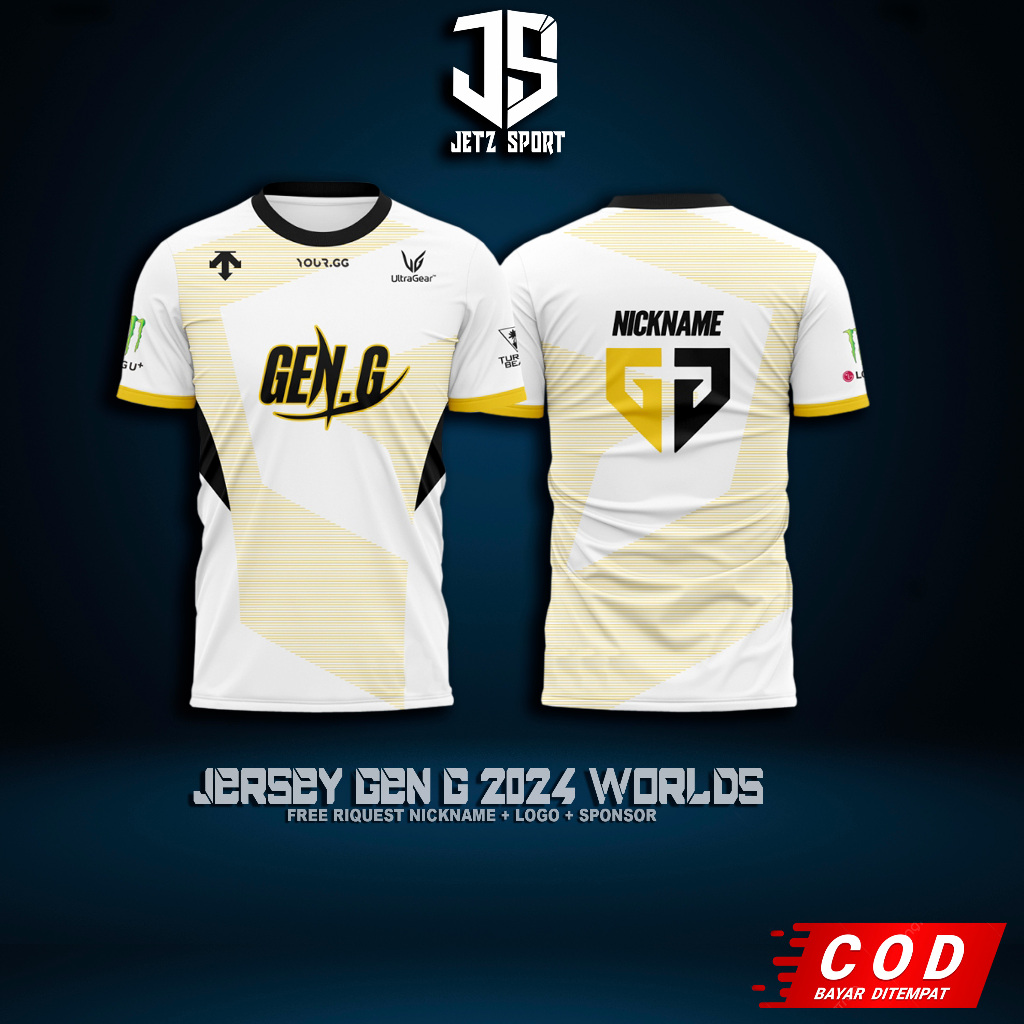 Jual JERSEY GEN G 2024 WORLDS 2024 NEW ( free custom nickname ) | Shopee Indonesia