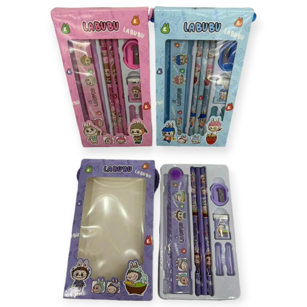 Jual STUDY SET 3354 LABUBU / STATIONERY SET / SET ALAT TULIS KARAKTER ...