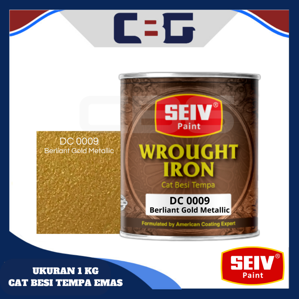 Jual SEIV WROUGH IRON Cat Besi Tempa Briliant Gold Metalic DC 0009 1 kg ...