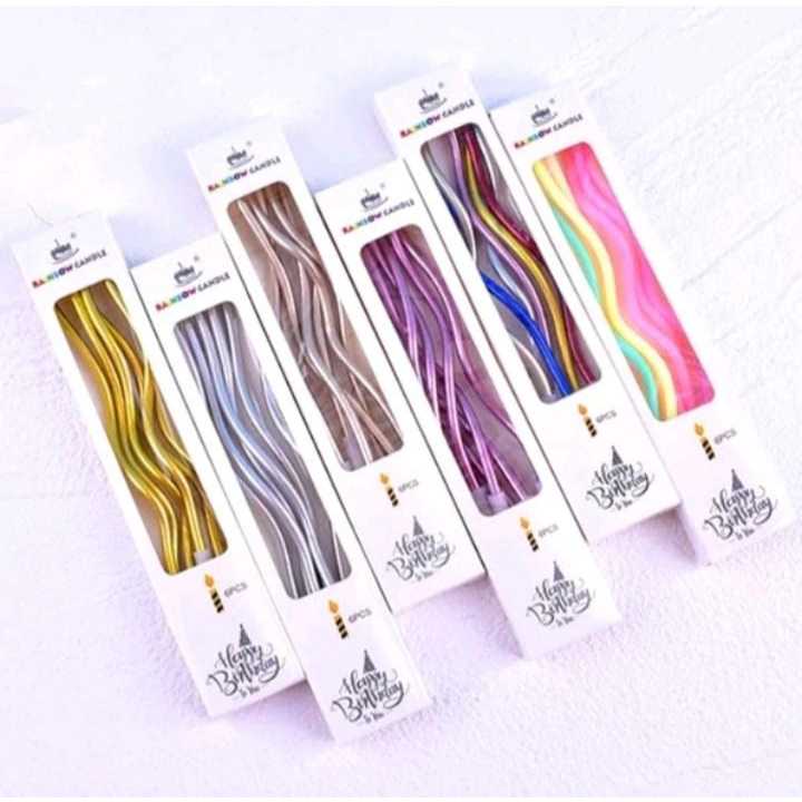 Jual lilin ultah spiral premium / lilin ulang tahun ulir set | Shopee ...