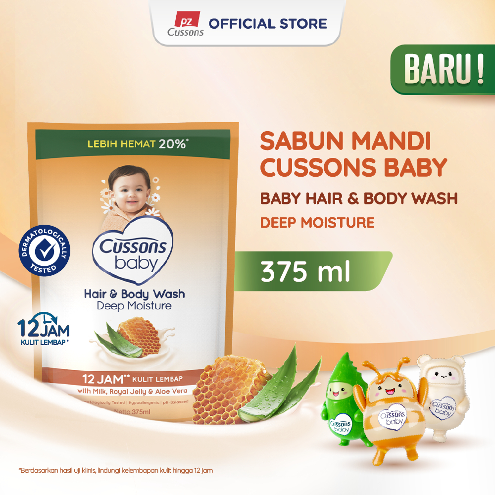 Jual Cussons Baby Hair & Body Wash Deep Moisture - Sabun Bayi 2in1 ...