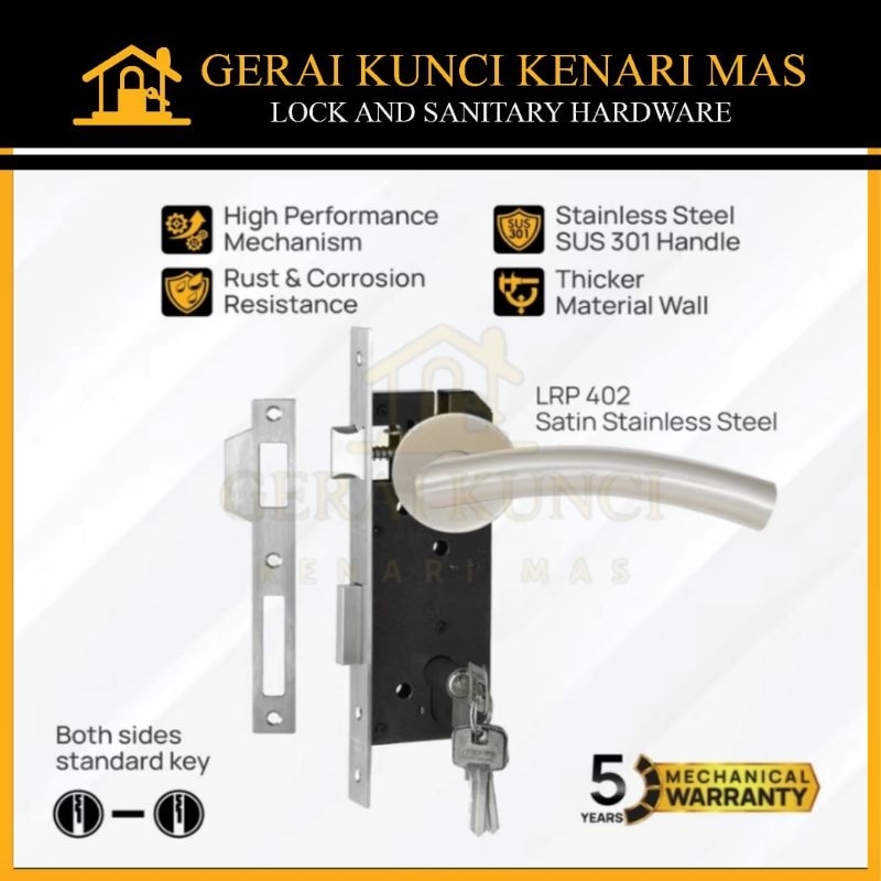 Jual PALOMA Handle Roses Set Gagang Pegangan Pintu Tarikan Lockset ...