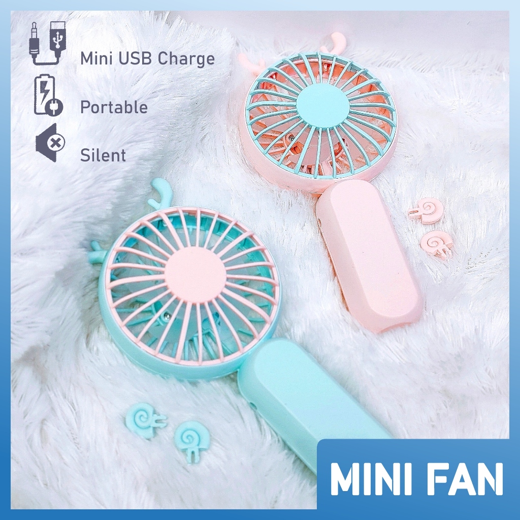 Jual Kipas angin portable mini tahan lama | MINI FAN | USB 1 Speed Gear ...