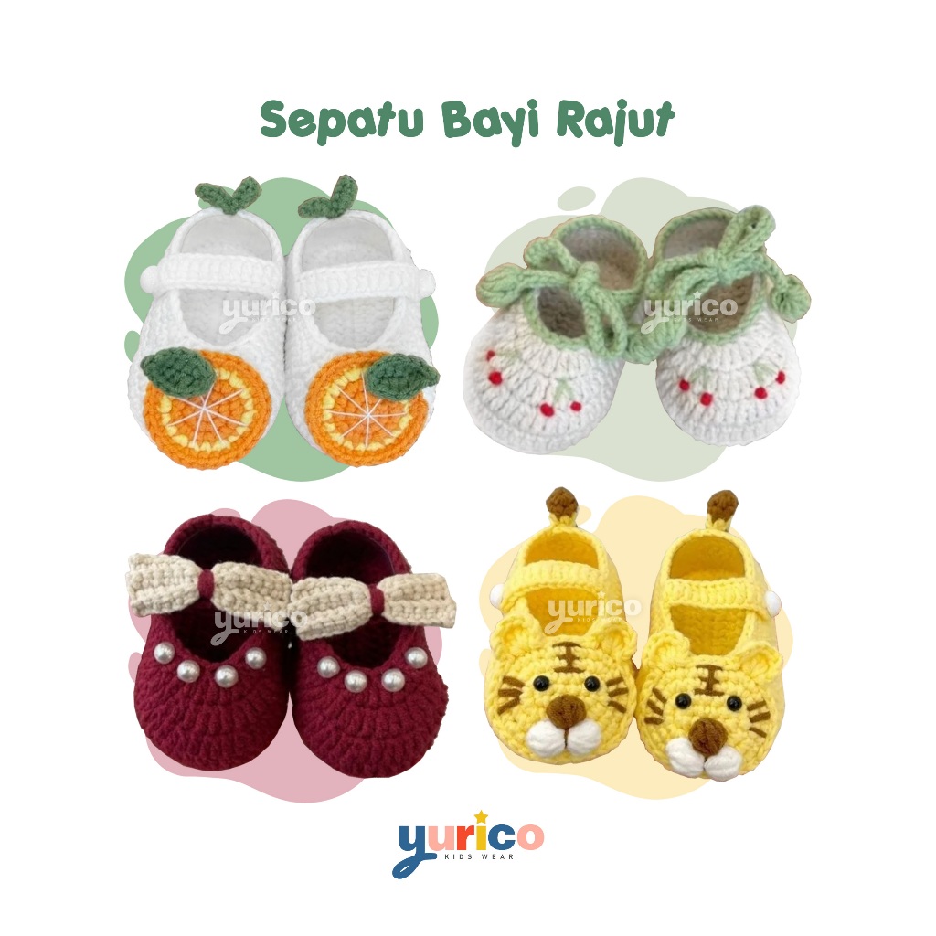 Jual Sepatu Bayi Rajut All Size 0-12 Bulan Laki Laki Perempuan | Shopee ...