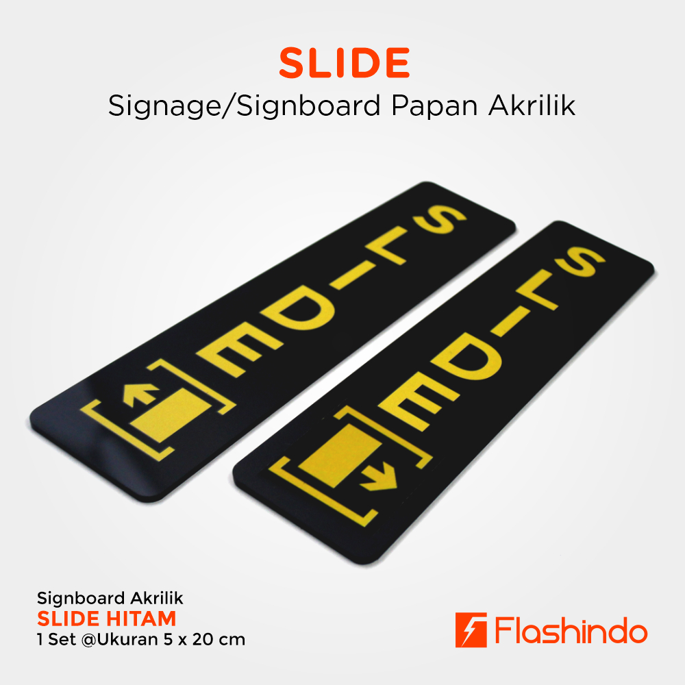Jual 1 Set Geser | Slide Sign board Papan Akrilik | Acrylic Pintu ...