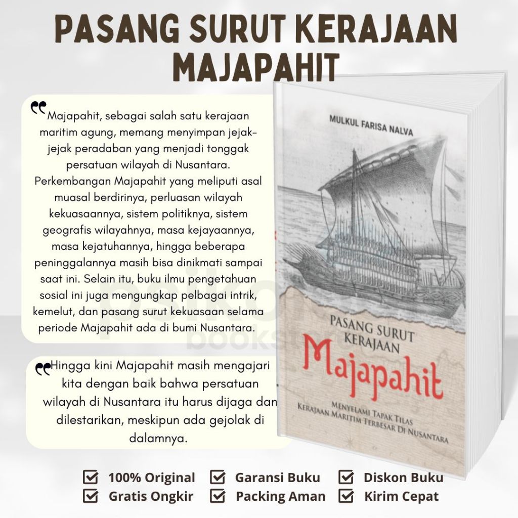 Jual Buku Pasang Surut Kerajaan Majapahit: Menyelami Tapak Tilas Kerajaan Maritim Terbesar Di ...