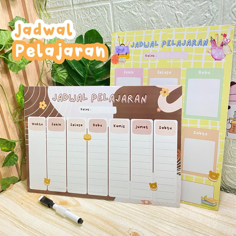 Jual Jadwal Pelajaran Aesthetic | Shopee Indonesia