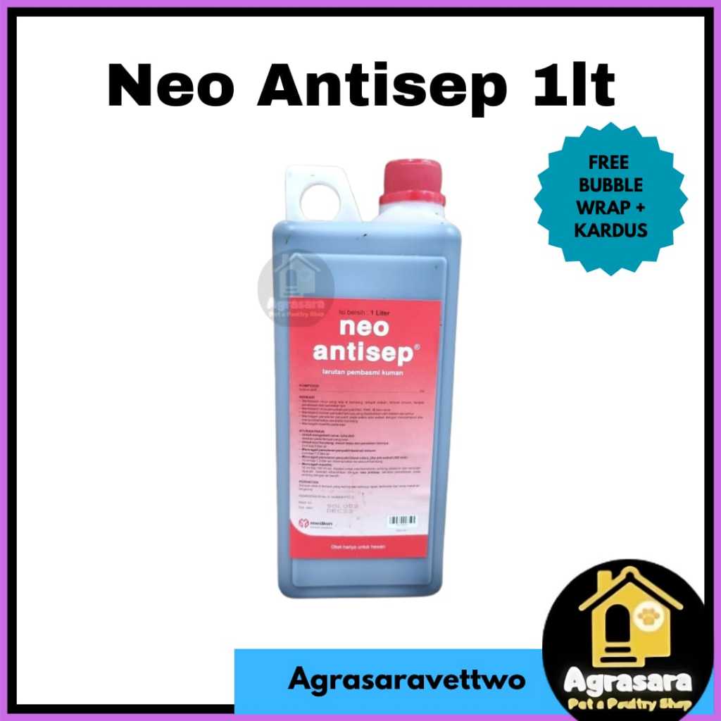 Jual Neo Antisep 1 Litter New Formula Medion- Larutan Pembasmi Kuman ...