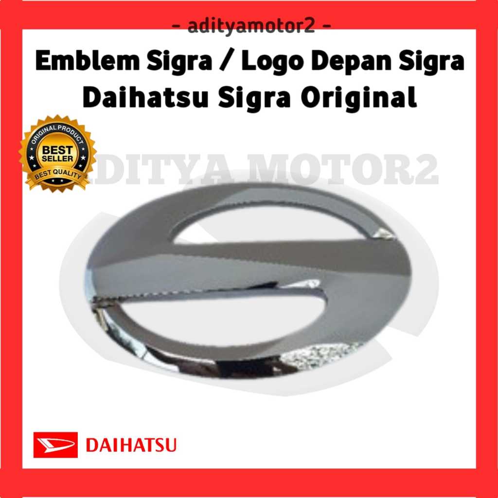 Jual Emblem SIGRA/Logo Depan SIGRA/ Emblem Grill Radiator Daihatsu ...