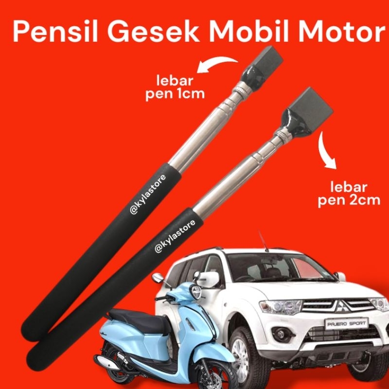 Jual Pensil Gesek Mobil Motor Panjang Pendek Alat Gesek Samsat Pensil ...