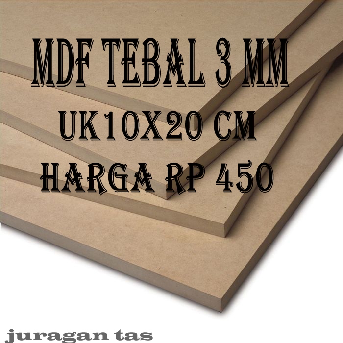 Jual PAPAN MDF 3mm Ukuran 10X20 | Shopee Indonesia
