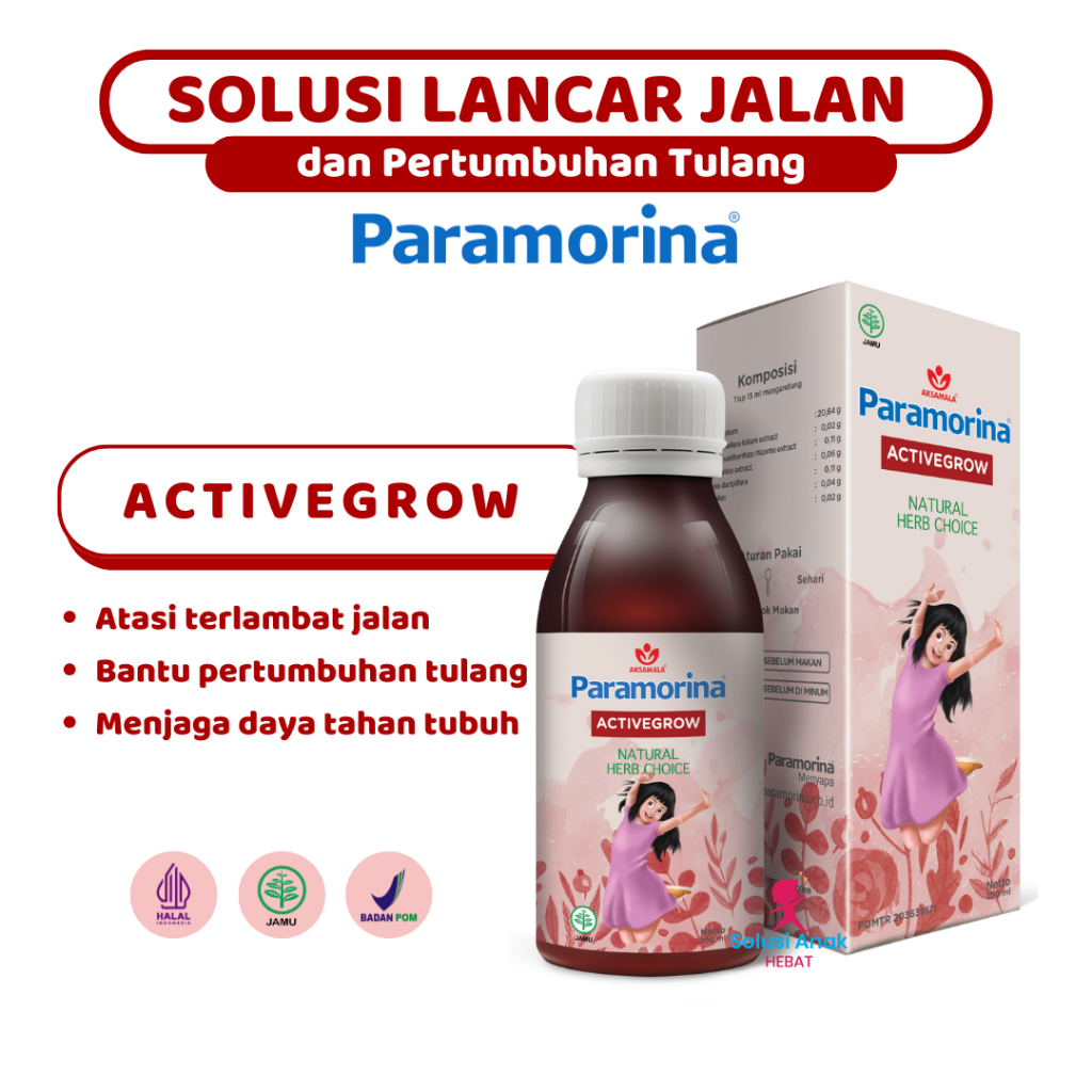 Jual Paramorina Activegrow - Bantu Cepat Jalan dan Pertumbuhan Gigi ...