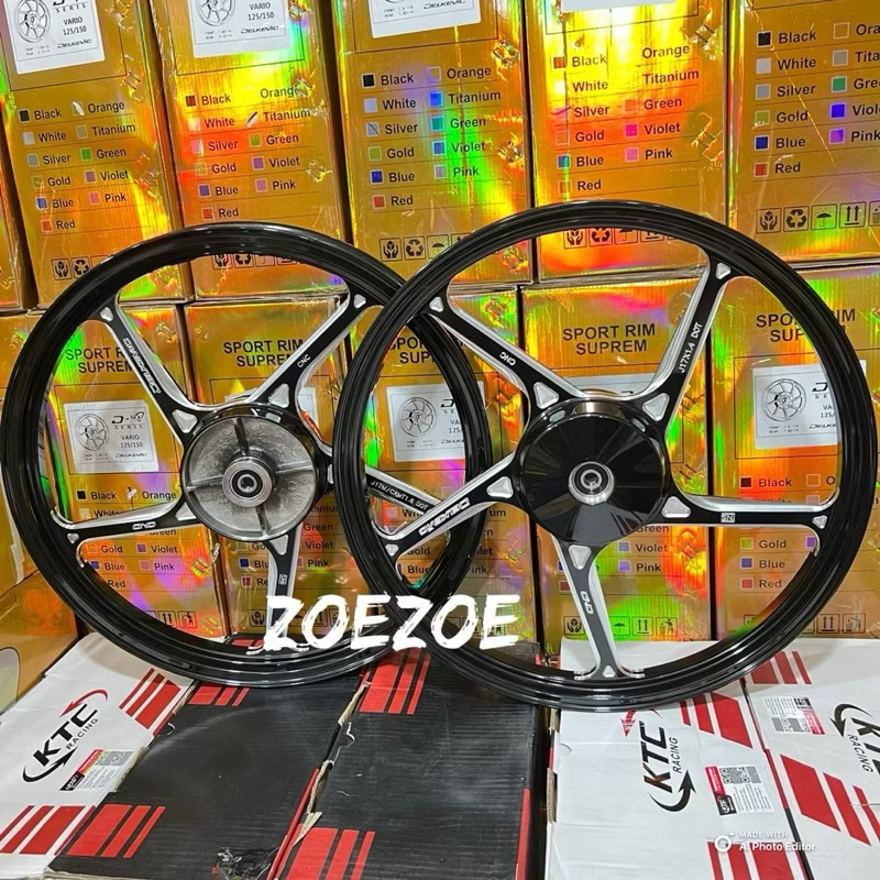 Jual DND Velg racing D55 Pelek velg ring 17 honda grand Astrea legenda ...