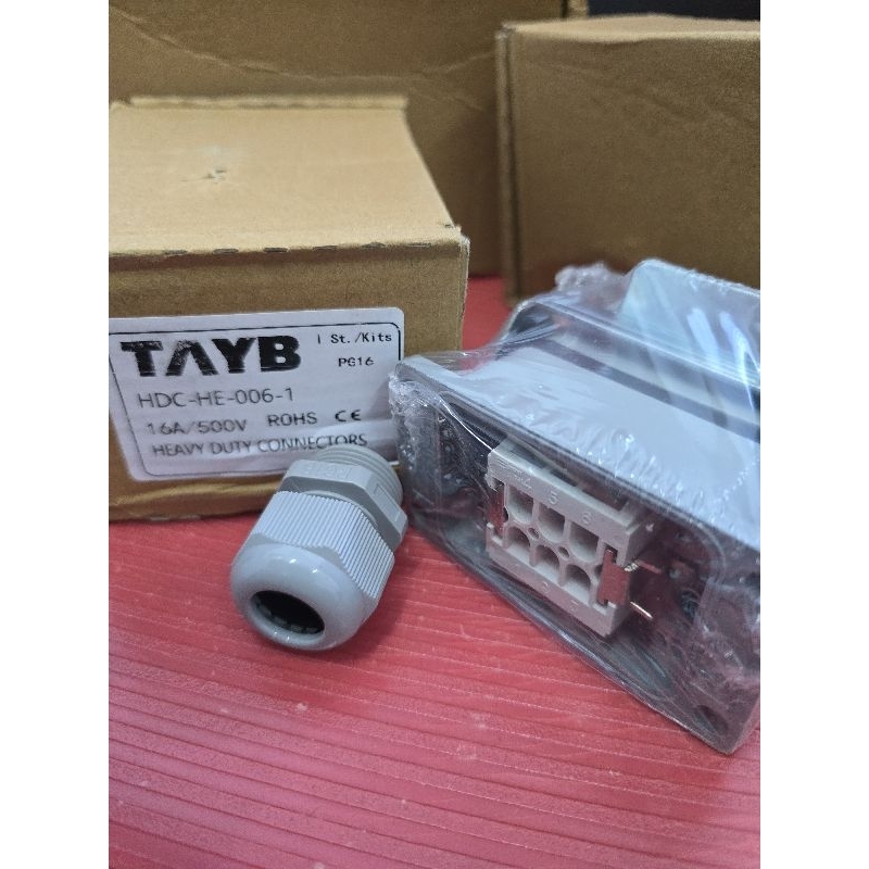 Jual HEAVY DUTY Connector 6Pin 6 Pin HDC-HE-006-1 16A 500V | Shopee Indonesia