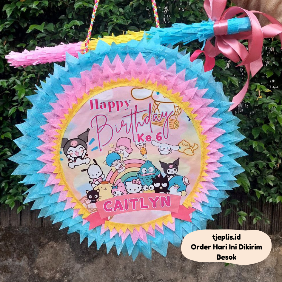 Jual Pinata Pukul Custom gambar bulat diameter 40cm | Shopee Indonesia