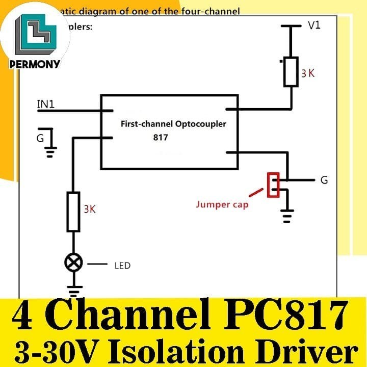 Jual PC817 1Ch 2Ch 4Ch OptoCoupler 1 2 4 channel Opto Coupler Isolation ...