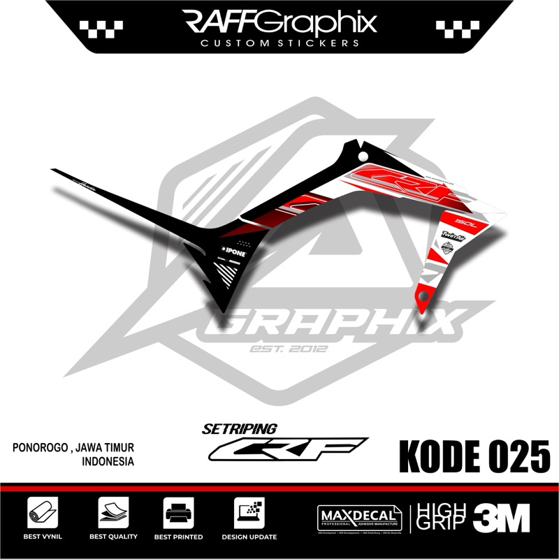 Jual Sticker crf-decal striping crf-sticker crf terbaru-decal sticker ...