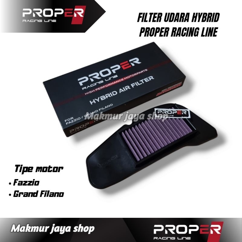Jual Filter Udara HYBRID Yamaha Fazzio / Grand Filano Proper Racing ...