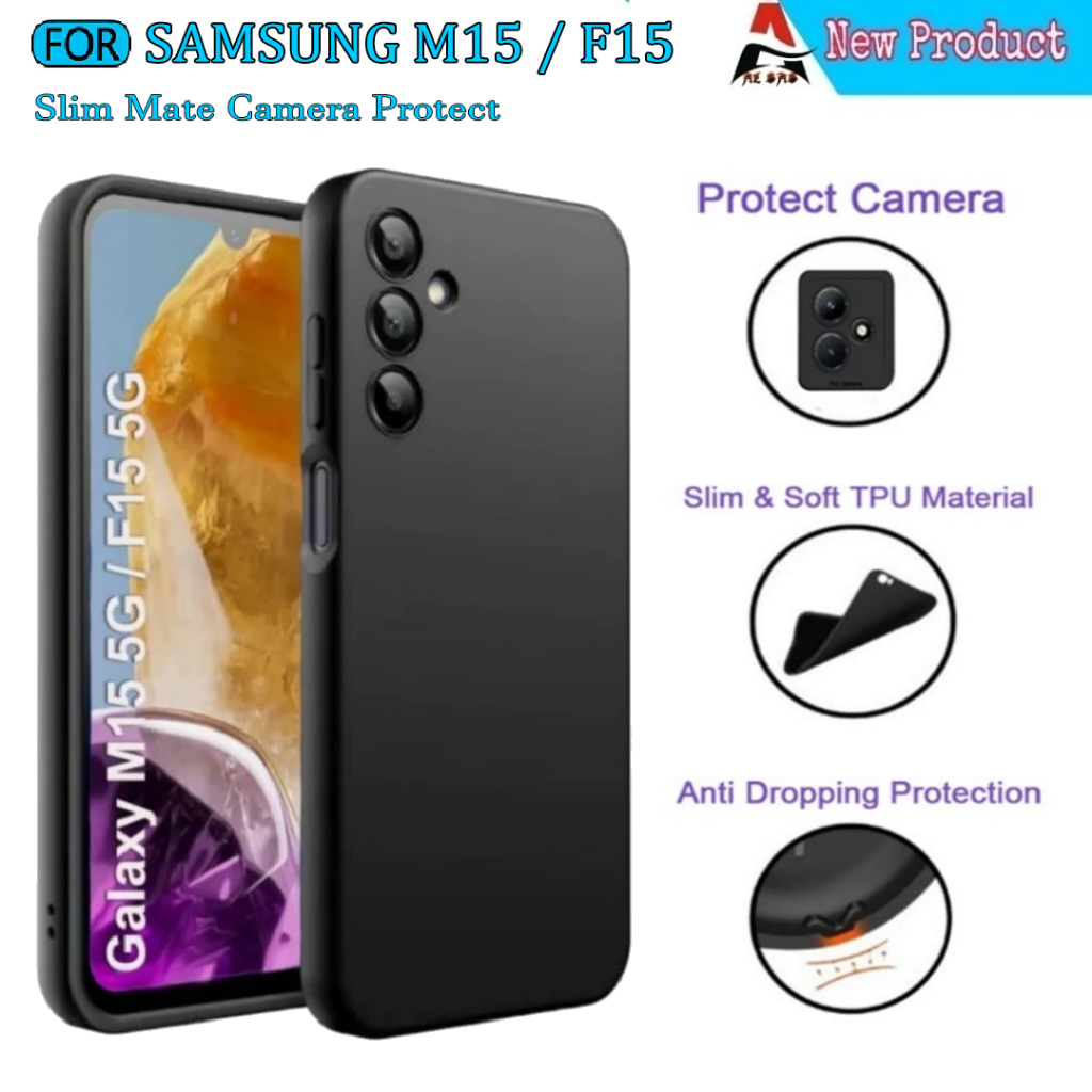 Jual Casing SAMSUNG M15 F15 5G Softcase Black Matte Ultra Slim Case ...