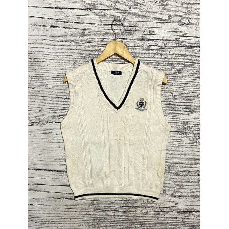 Jual Vest rompi outer knit knitwear rajut academia unisex Polo ralph ...