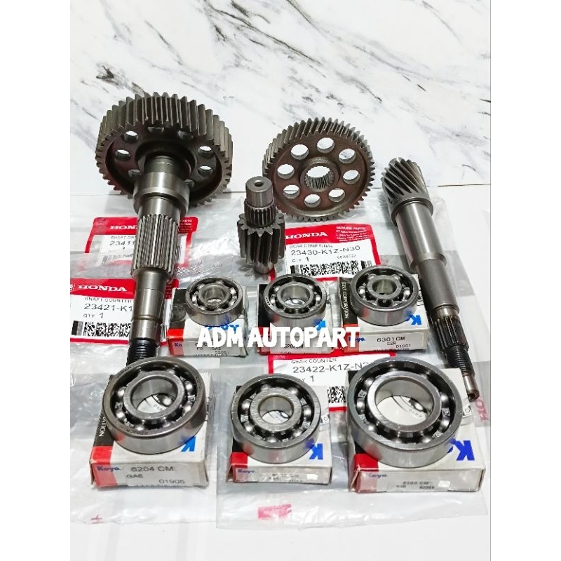 Jual GIGI RASIO SET 4PCH K1Z + 6PCH BEARING RASIO KOYO JAPAN - HONDA ...