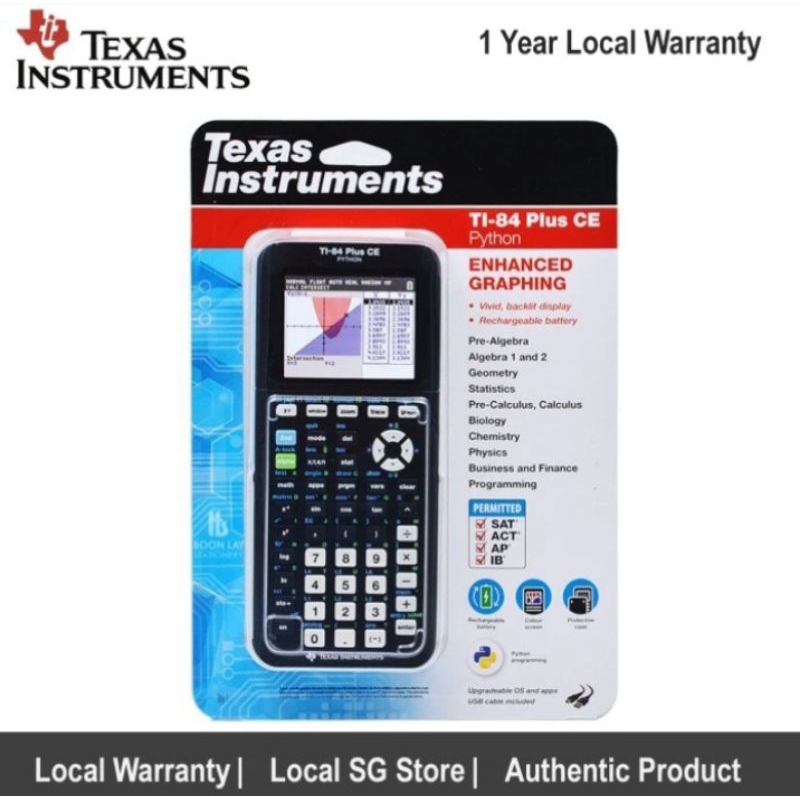 Jual TEXAS INSTRUMENTS TI 84 Plus CE Python ~Calculator / Kalkulator ...
