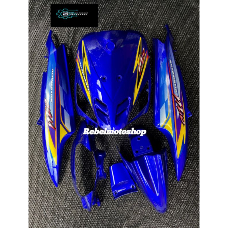Jual Cover full body halus Yamaha mio sporty warna biru tua plus ...