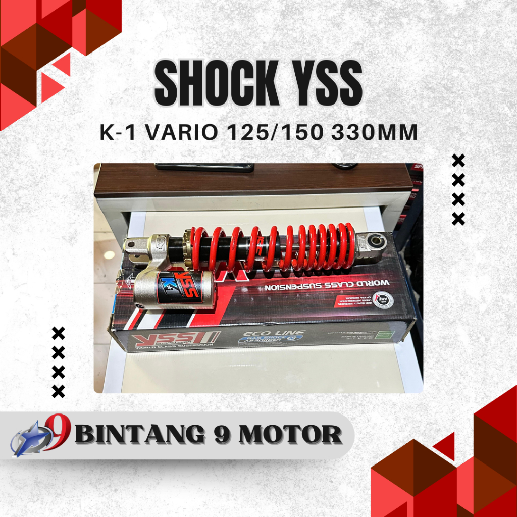 Jual SHOCK SKOK YSS K-1 VARIO 125 VARIO 150 330M-BINTANG SEMBILAN MOTOR ...