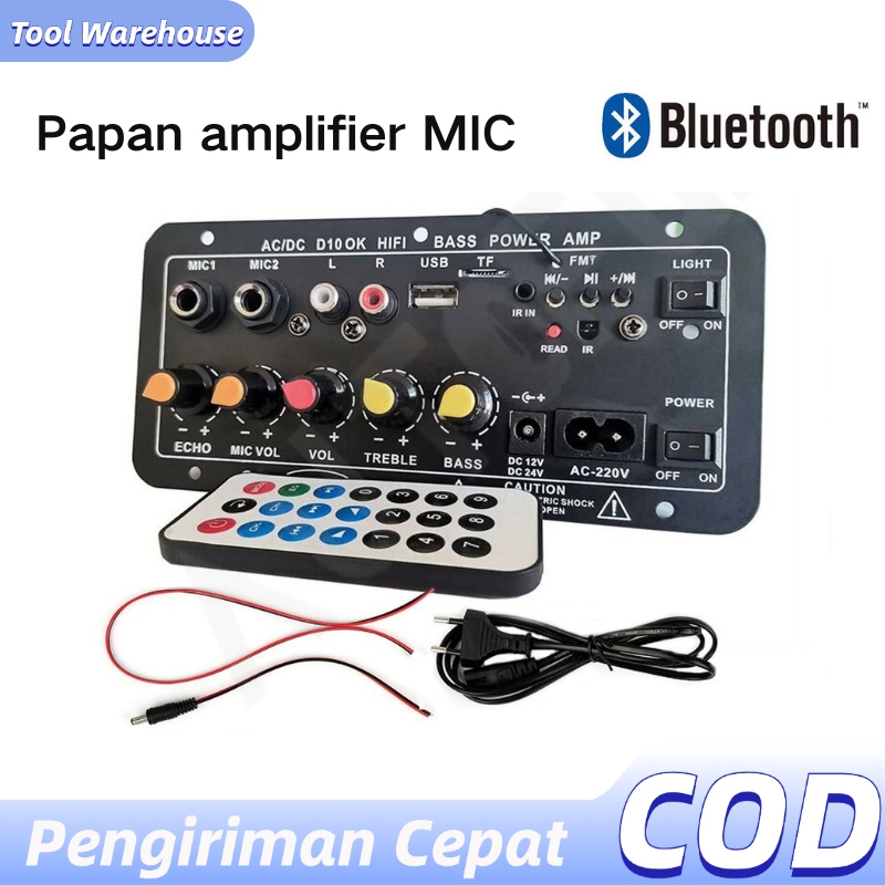 Jual Amplifier Board Audio Bluetooth 220V DC 12V 24V Amplifier ...