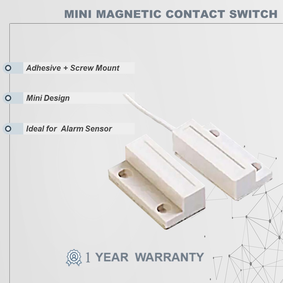 Jual Mini Magnetic Contact Switch Sensor Sticker Door Window Pintu ...