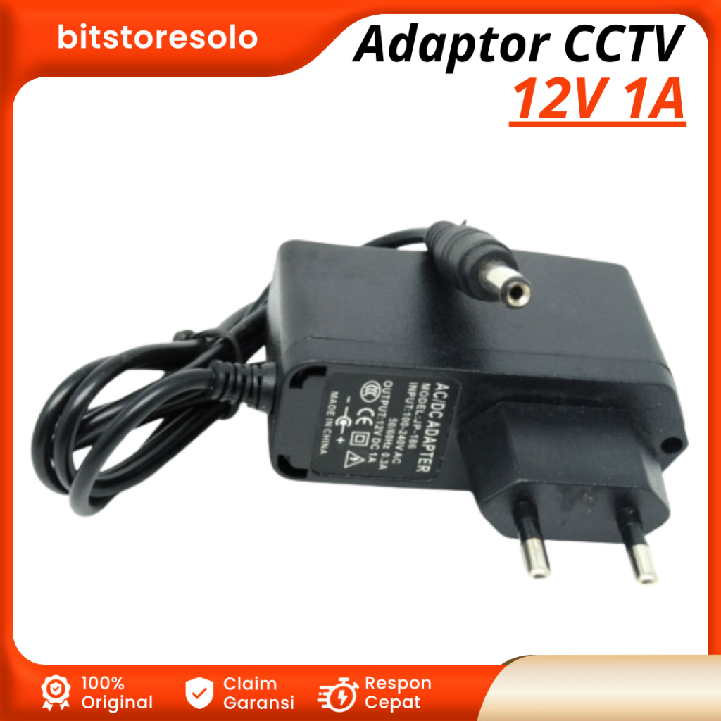 Jual Power Adaptor DC CCTV 12V 1A | Shopee Indonesia