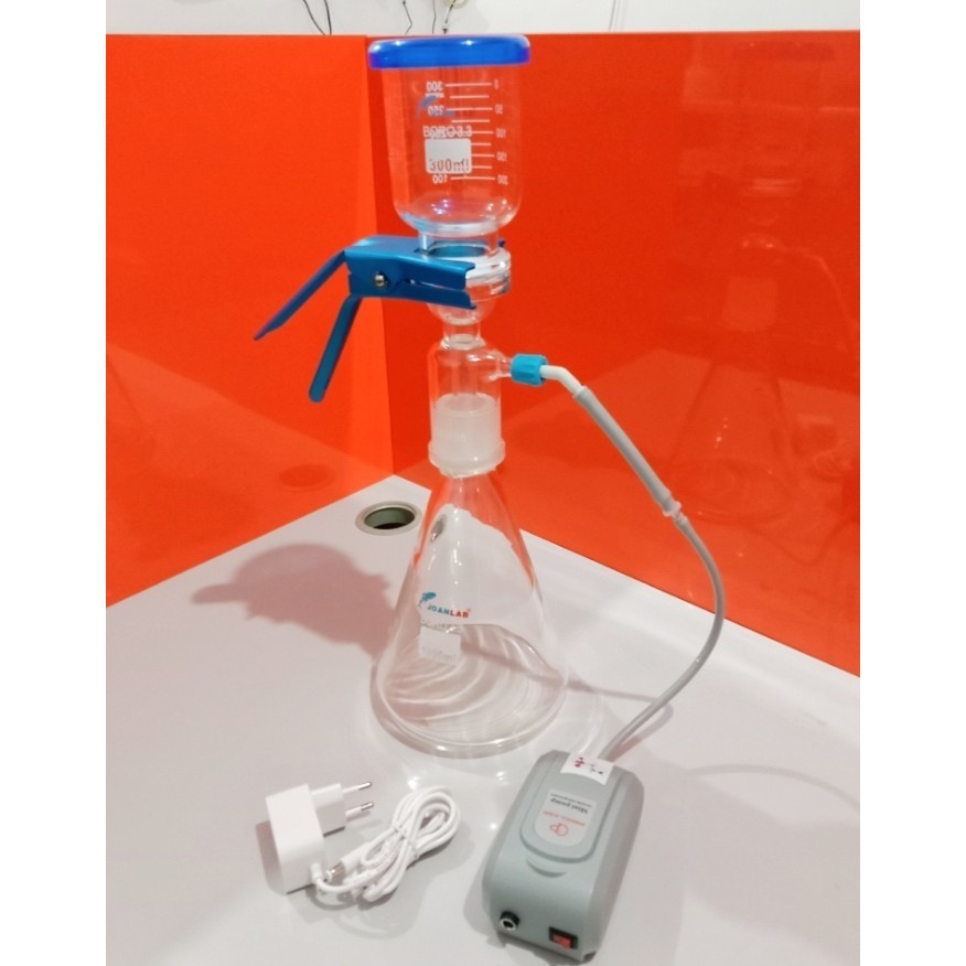 Jual Set for Laboratory Vacuum Filtration Mini Vacuum Pump dan Glass ...