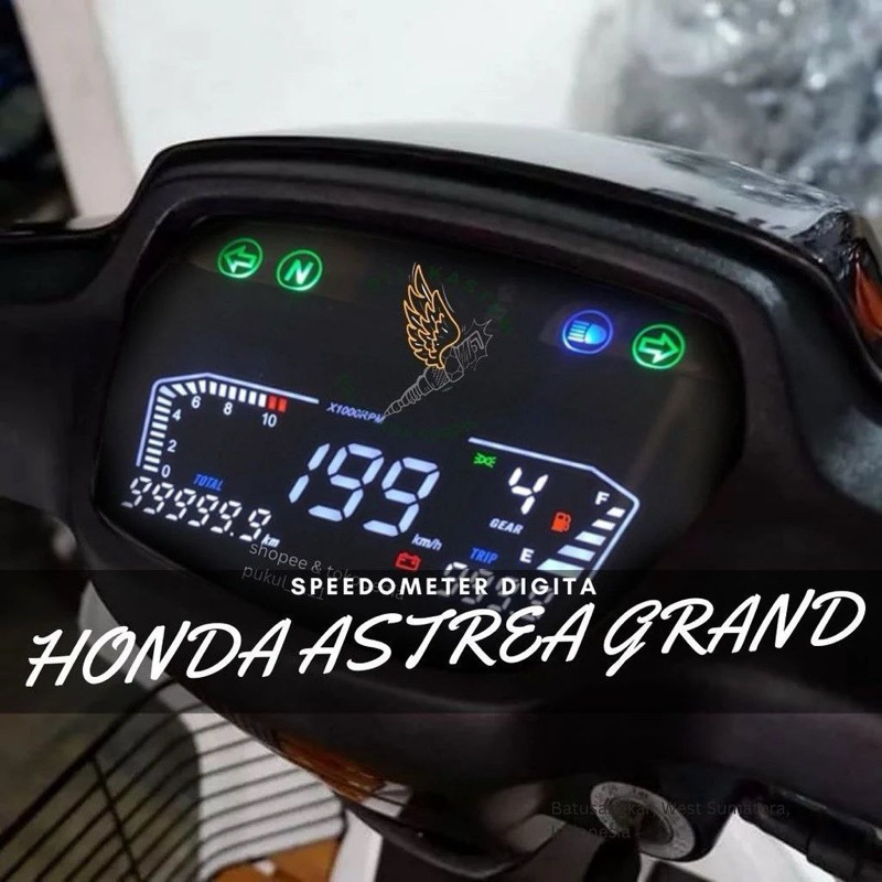 Jual SPEEDOMETER SPIDOMETER DIGITAL LED MOTOR HONDA EX90 ASTREA GRAND ...