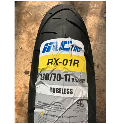 Jual BAN TUBELESS RING 17 UKURAN 130/70-17 120/70-17 type RX01-R MERK IRC ORIGINAL!! NEW ...