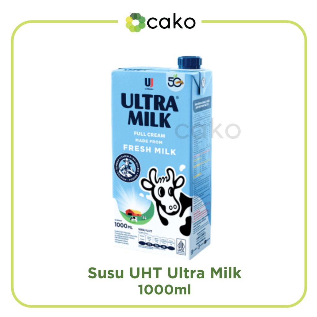 Jual Susu UHT Ultra Milk Full Cream 1000ml / 1lt | Shopee Indonesia