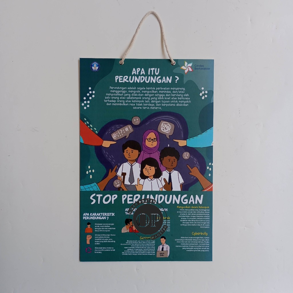 Jual Hard Poster Apa Itu Perundungan - Karakteristik Perundungan - Stop Bullying Sekolah ...