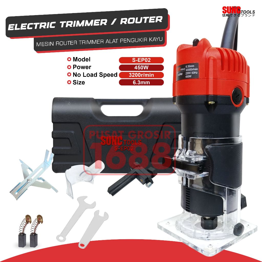 Jual Mesin Router Trimmer Alat Pengukir Kayu 6.35mm | Shopee Indonesia