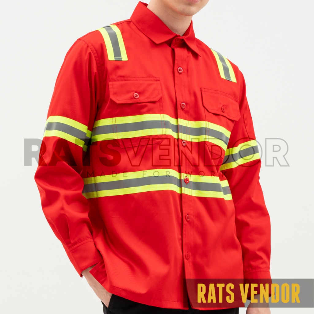 Jual Ratsvendor Kemeja Safety K3 / Wearpack Proyek Tambang / Baju Kerja ...
