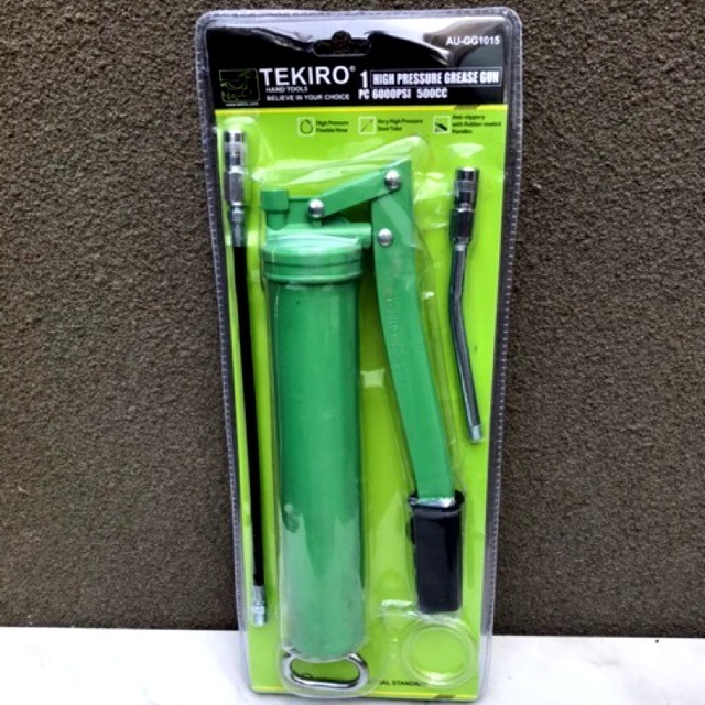 Jual TEKIRO HAND GREASE GUN 500CC/POMPA GEMUK TANGAN PISPOT 500CC/POMPA ...