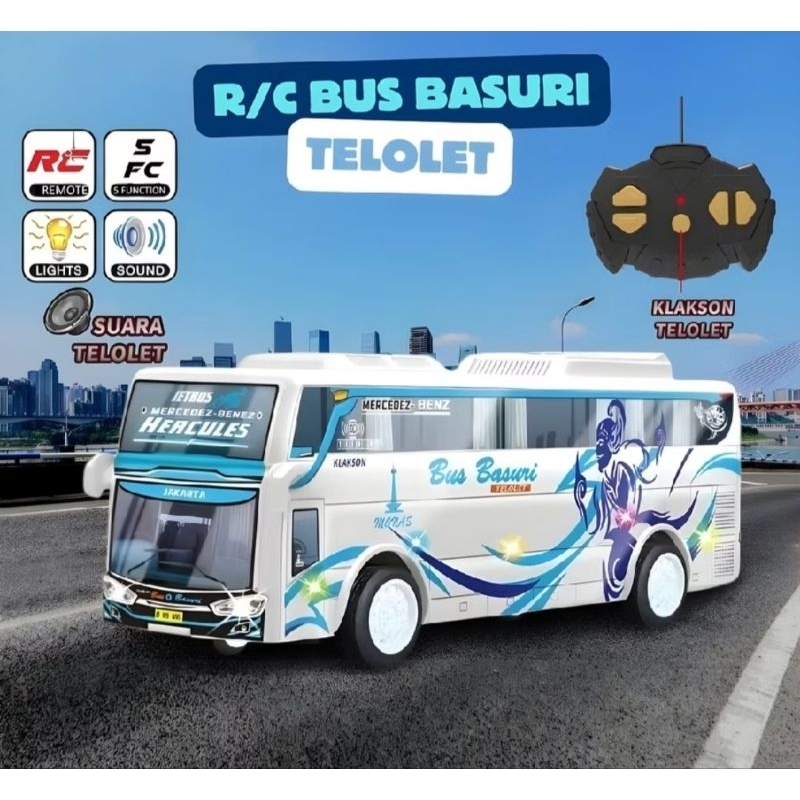 Jual MAINAN BUS BASURI REMOTE COUNTROL 1:18 SUARA TELOLET | Shopee ...