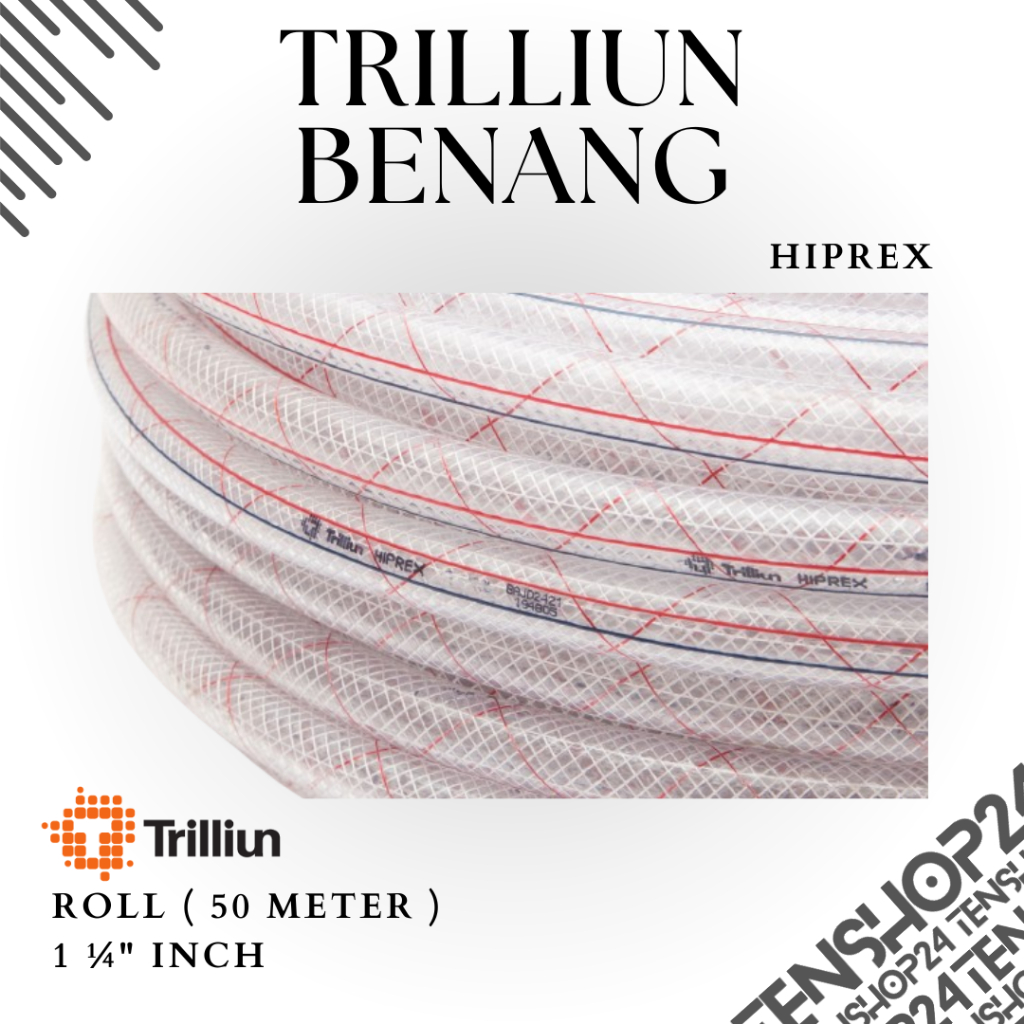 Jual Selang Benang Trilliun 1 1/4" Inch 50 Meter Roll Tebal Air Taman | Shopee Indonesia
