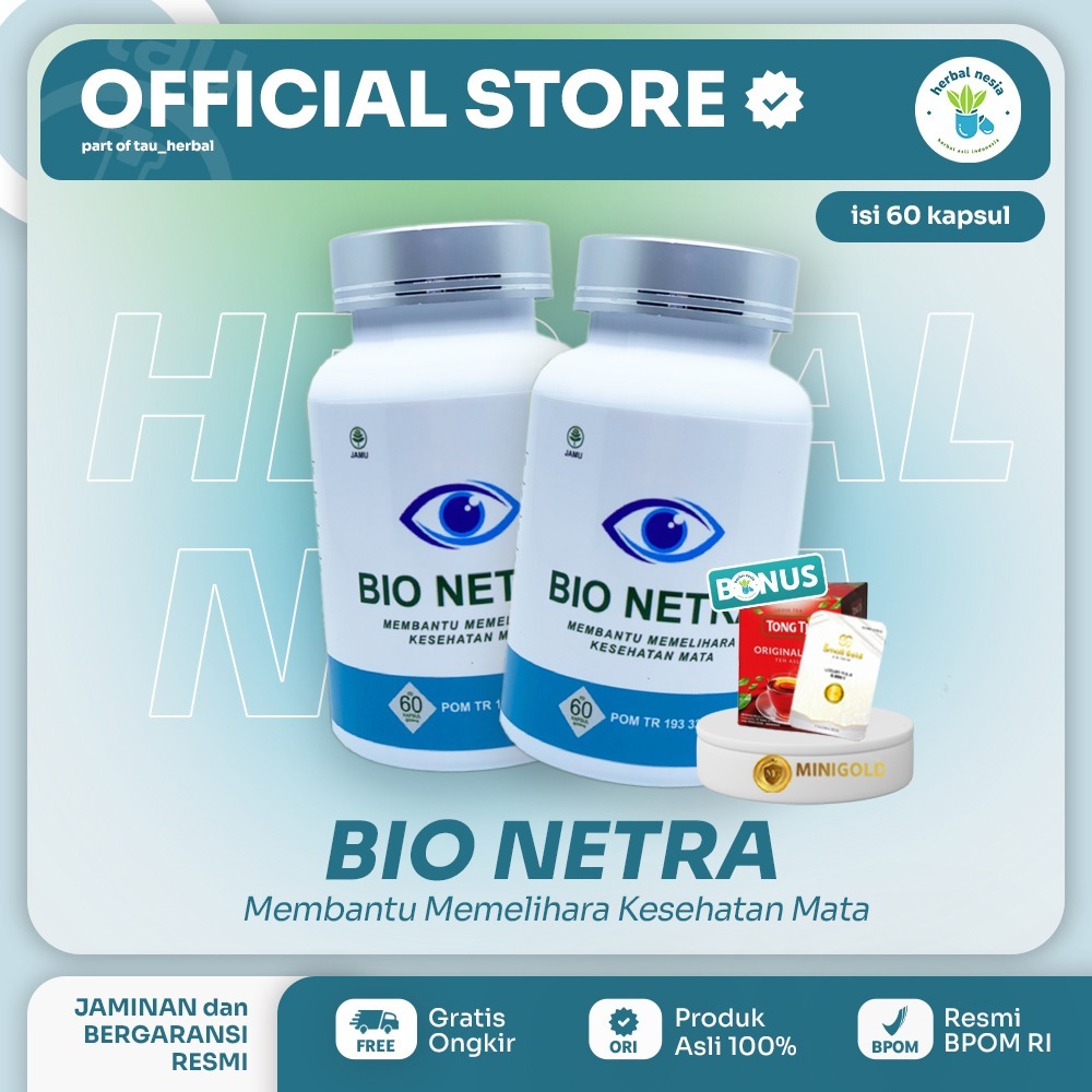 Jual Bio Netra Kapsul Herbal Original Obat Mata Minus Mataplus Silinder ...