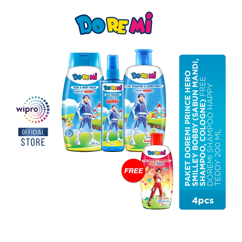 Jual Paket Doremi Prince Hero Smilley Bobby (Sabun mandi, shampoo ...