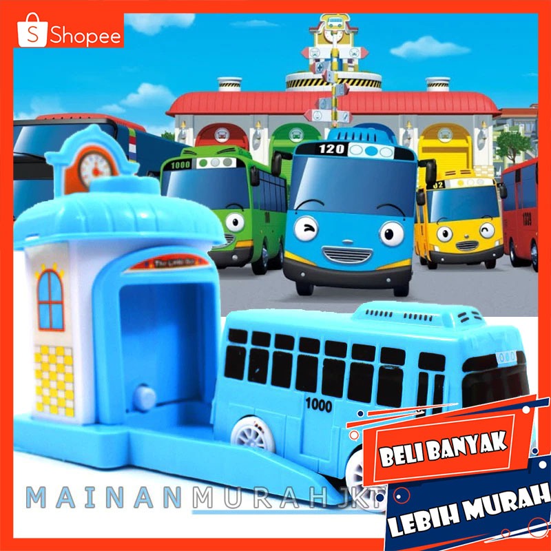 Jual MAINAN ANAK BUS STATTION MT42 THE LITTLE MOBIL MOBILAN BUS DAN GARASINYA BUS TOYA TAAAYO ...