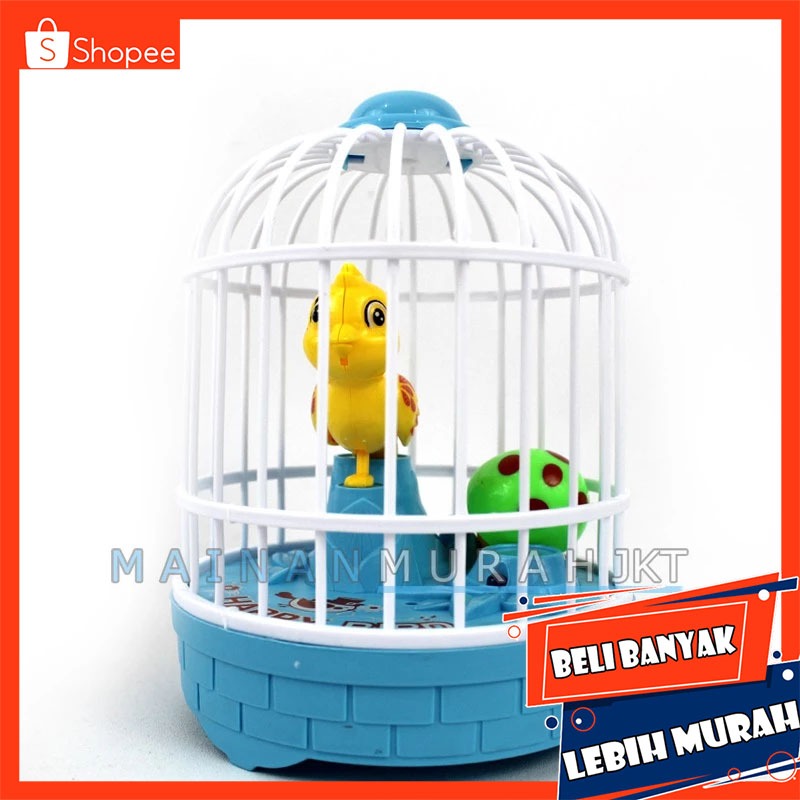 Jual MAINAN ANAK BURUNG VOICE CONTROL BIRDCAGE FU1138 BURUNG TEPUK ...