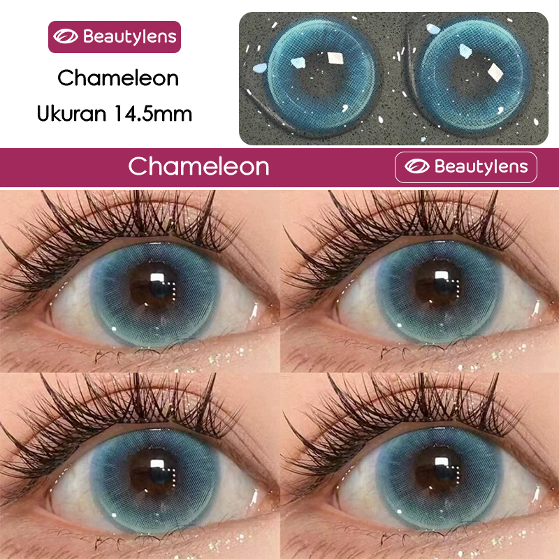 Jual Live28 Chameleon 14.5 BEAUTYLENS Softlens Merah Biru Berwarna ...